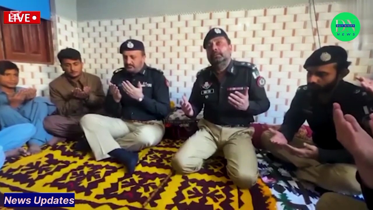 IG Sindh Javed Aalam Odho reached the house of martyred SHO Khamisu ...