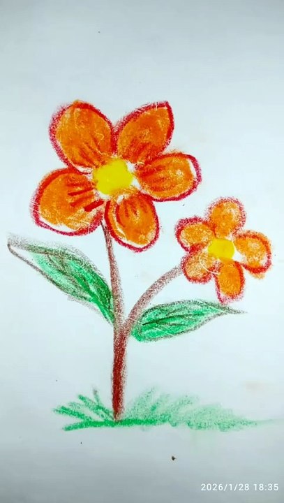 Easy flower drawing for kids - video Dailymotion