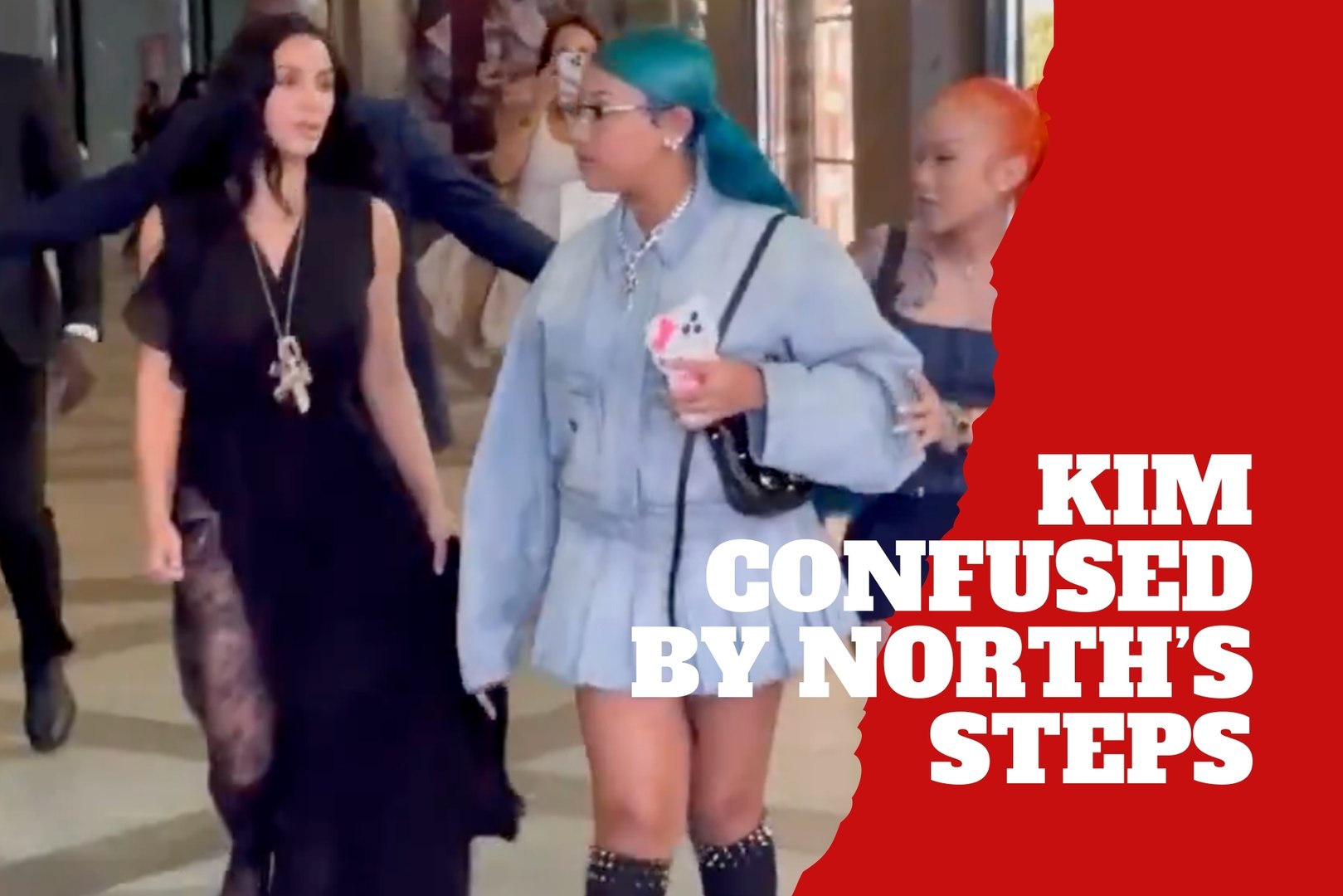 Kim Kardashian is puzzled by North West?s unusual walking gait - MARCA ...
