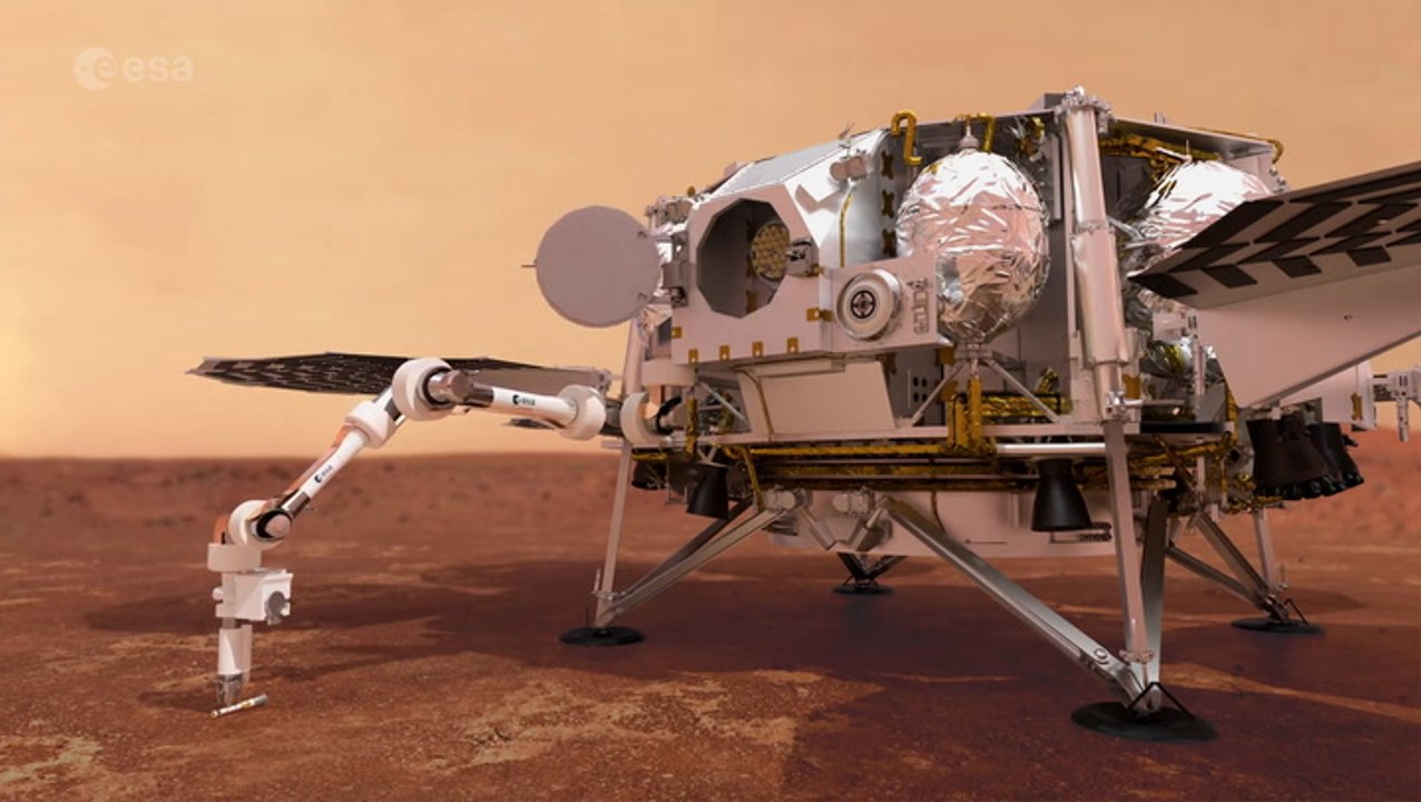 Animation Of The Mars Sample Transfer Robotic Arm In Action - video ...