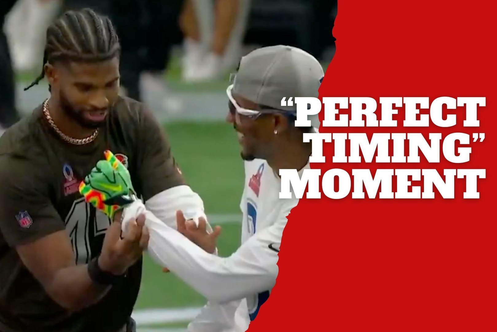 Shedeur Sanders guides Nahshon Wright into his classic ?perfect timing ...