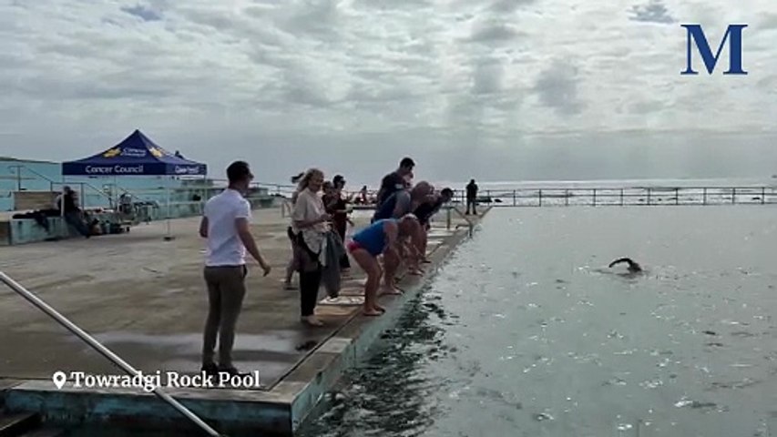 Swimmers take to Towradgi Rock Pool ahead of the Great Ocean Pool Crawl ...