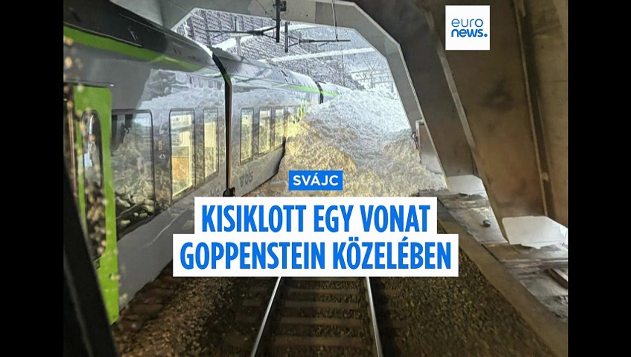 Kisiklott egy vonat a svájci Goppenstein közelében - video Dailymotion