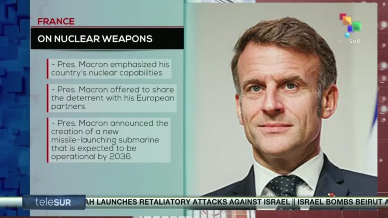 France | Pres. Macron threatens with use of nuclear weapons - video ...