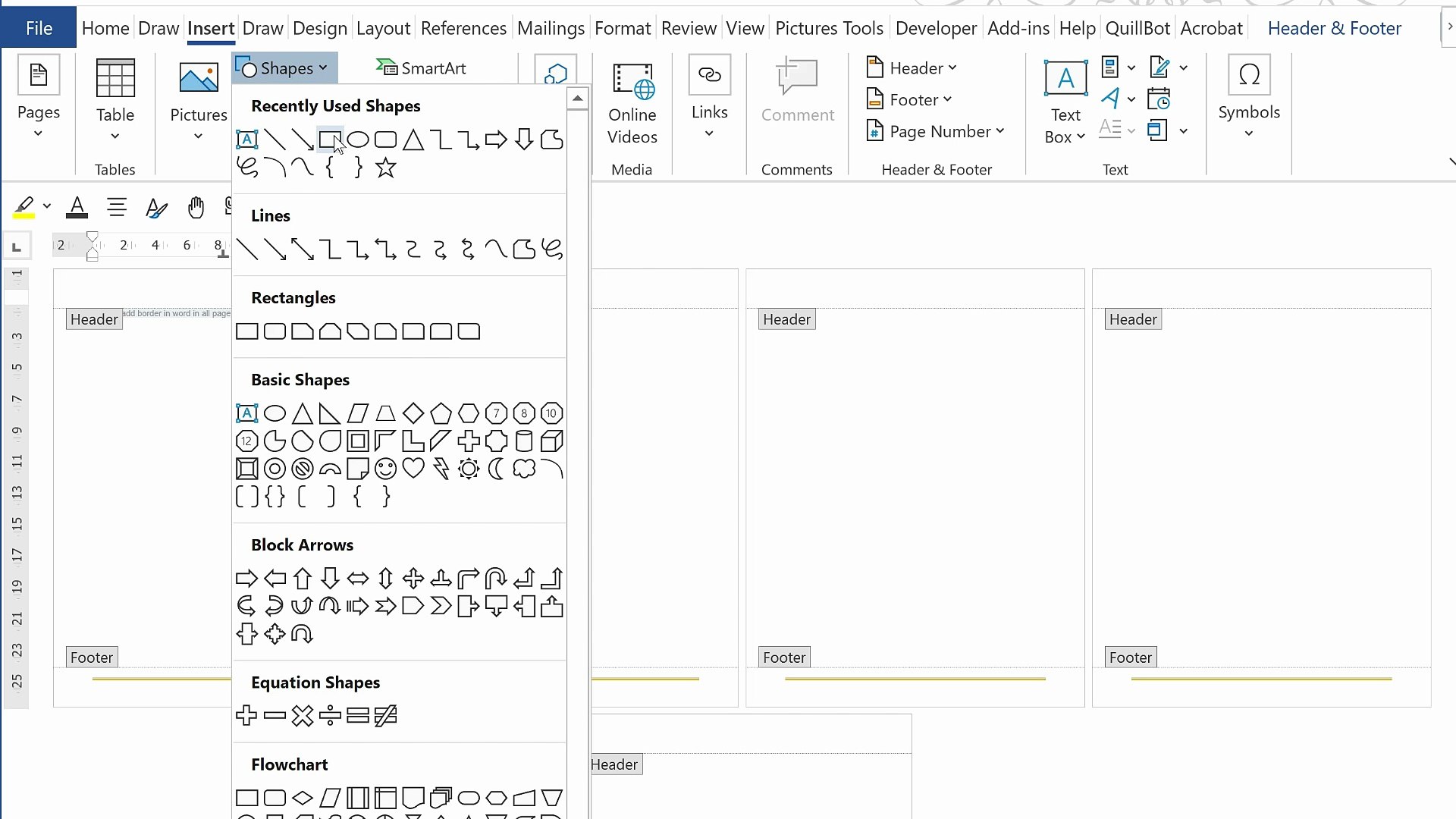 How Do You Add A Floral Border In Word