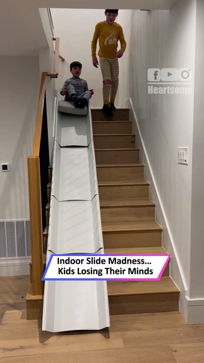 DIY Indoor Slide Turns Kids’ Day Into Pure Joy 😂🏡|| Heartsome 💖 - video ...