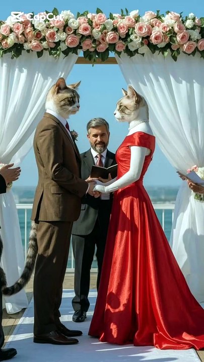 Anthro Cats in Love 😻💍 Dreamy Beachside Wedding Day 🌊 - video Dailymotion