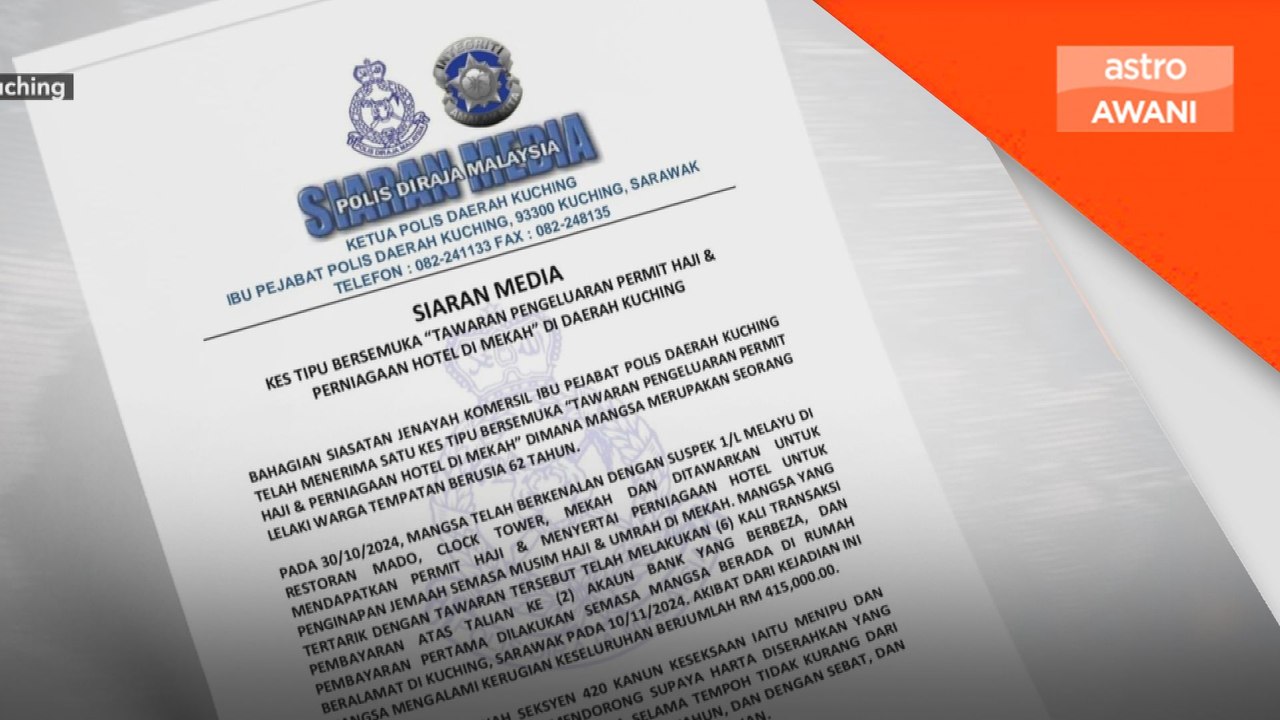 Lelaki rugi RM415,000 ditipu tawaran permit haji, perniagaan hotel ...