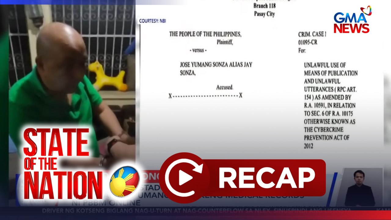 State of the Nation: (Part 1) Jay Sonza, arestado; Impeachment vs. VP ...