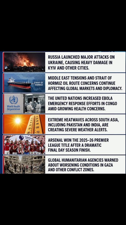 Today’s Top World News Headlines 25/05/2026 - video Dailymotion
