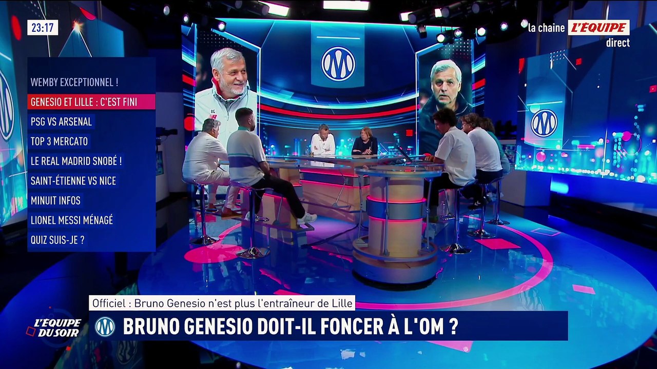 Bruno Genesio doit-il foncer à l'OM ? - L'Équipe du Soir - extrait ...