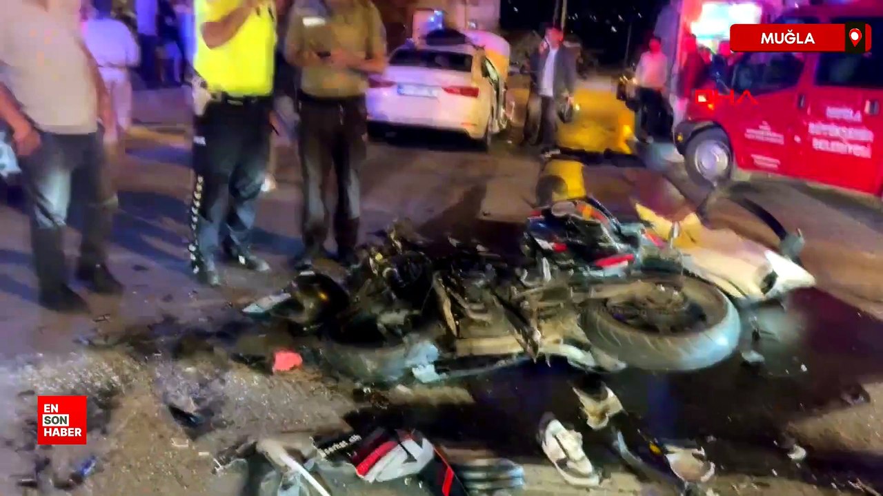 Fethiye’de otomobille çarpışan motosiklet sürücüsü hayatını kaybetti ...
