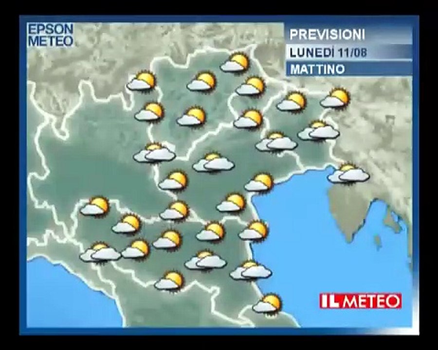 Il meteo di lunedì 11 agosto - Video Dailymotion
