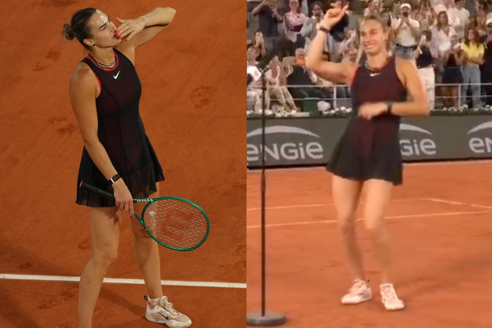 Aryna Sabalenka lights up Roland Garros with surprise dance after Osaka ...