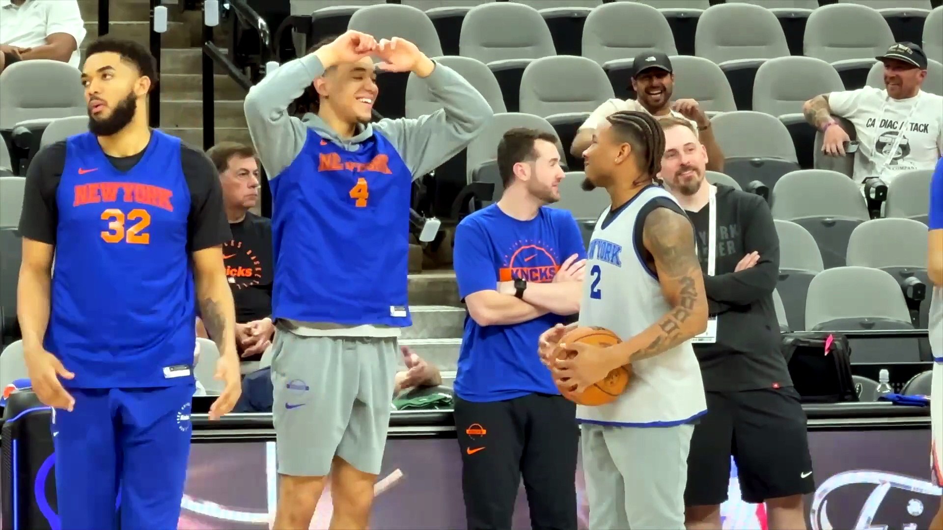 Inside the Knicks' final workout before Game 1 of the NBA Finals in San ...