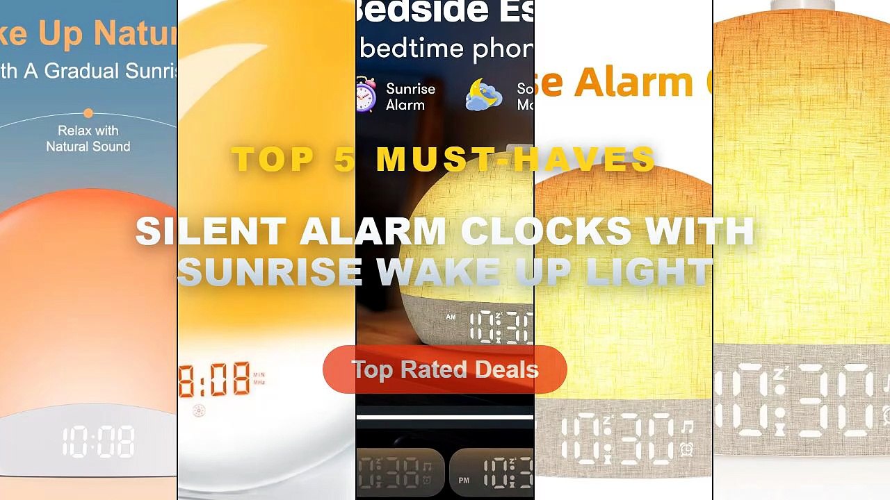 Amazing Silent Alarm Clocks With Sunrise Wake Up Light You Need To See ...