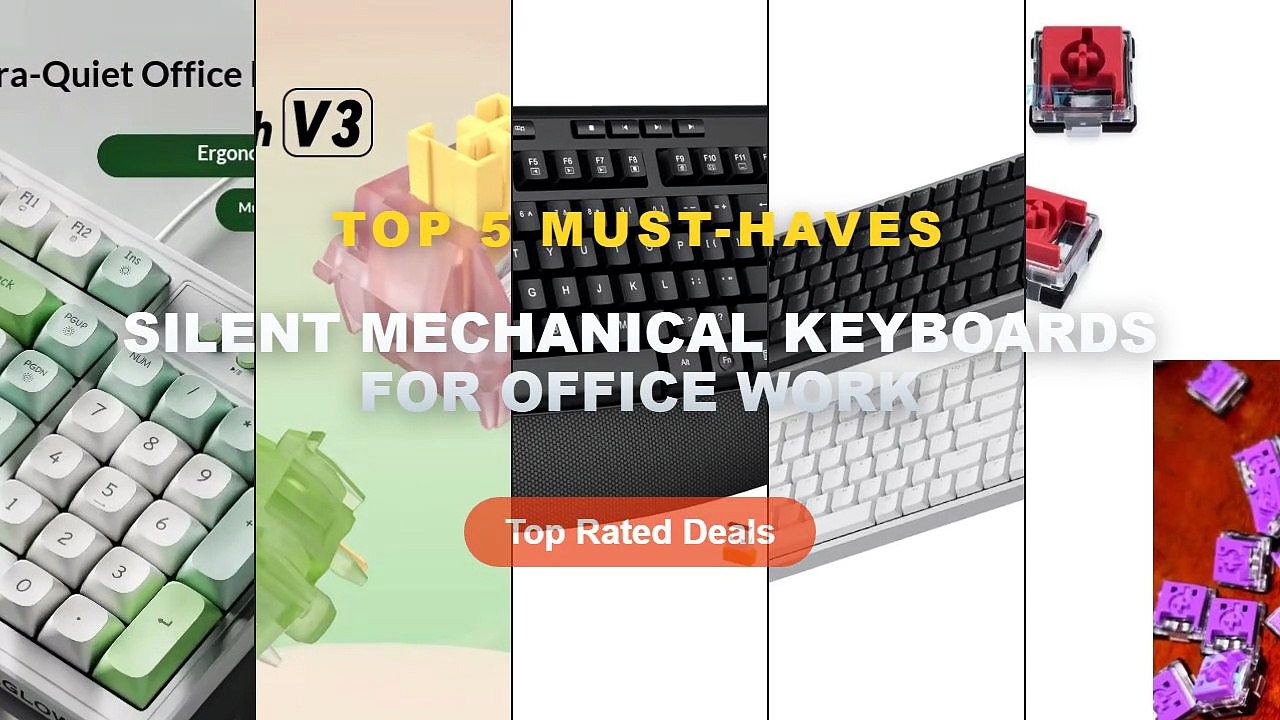Silent Mechanical Keyboards For Office Work: Top 5 Best Sellers - 462E ...