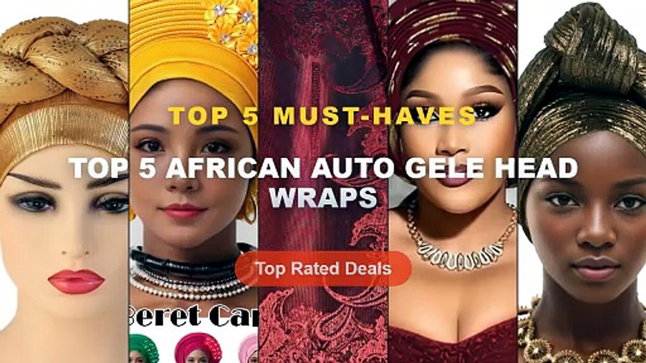 Top 5 Best Top 5 African Auto Gele Head Wraps (Must Have!) - Glitter ...