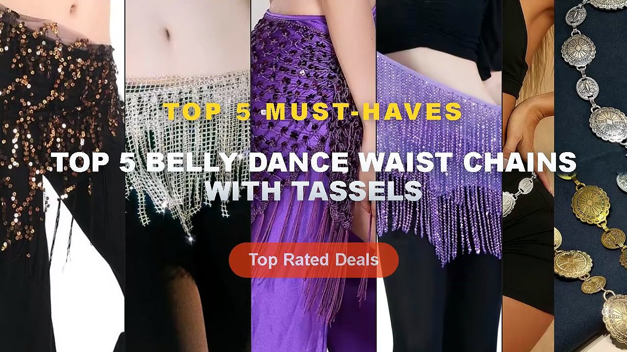 Cheap & Best Top 5 Belly Dance Waist Chains With Tassels Unboxing ...