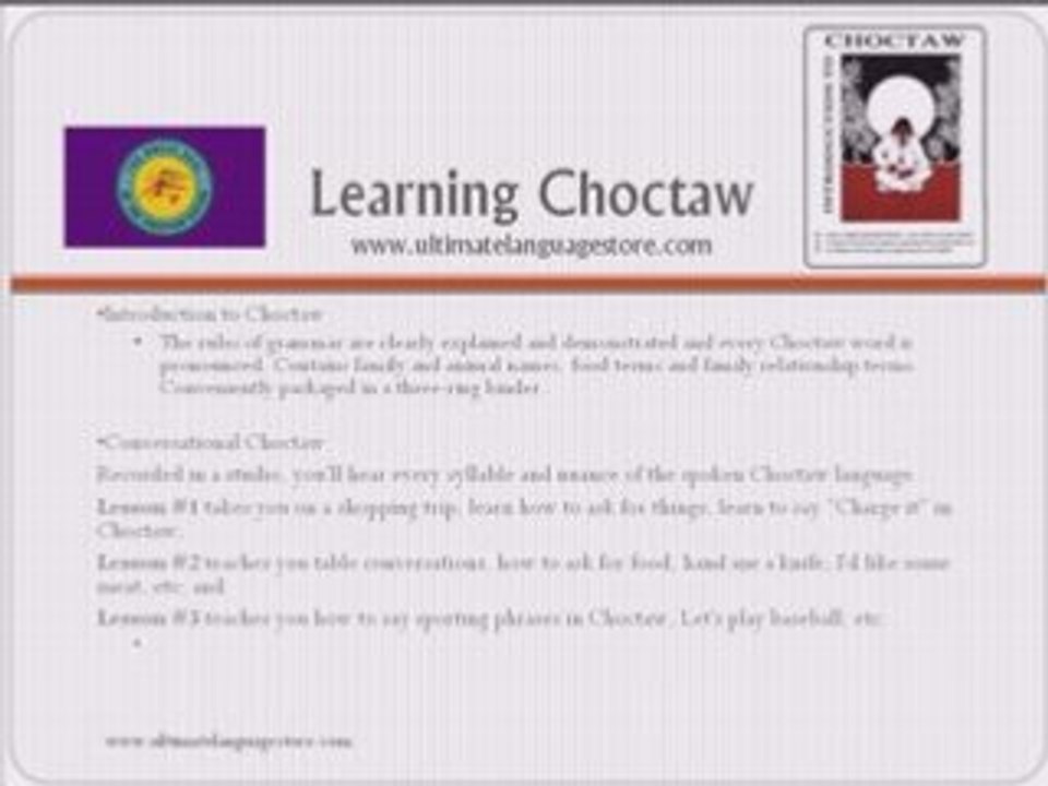 Learning Choctaw Language - video Dailymotion