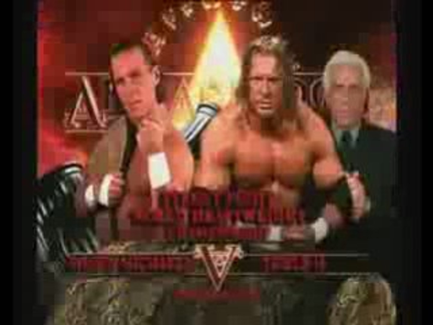 Triple H Vs Shawn Michaels Vs Chris Benoit