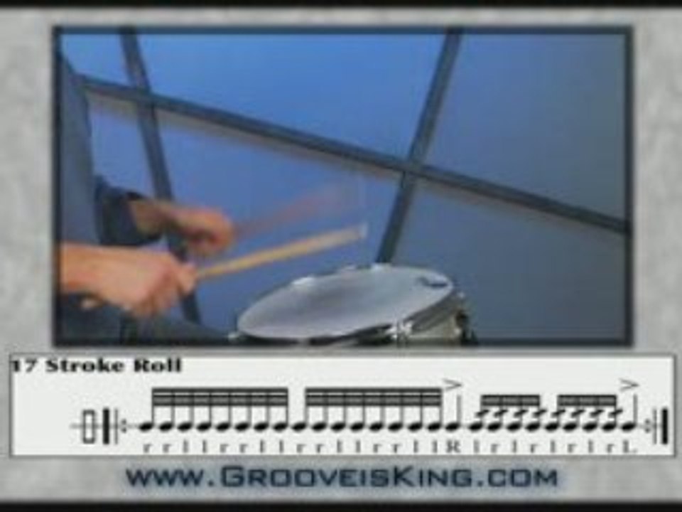 17 Stroke Roll - Drum Lessons - Drum Rudiments - video Dailymotion