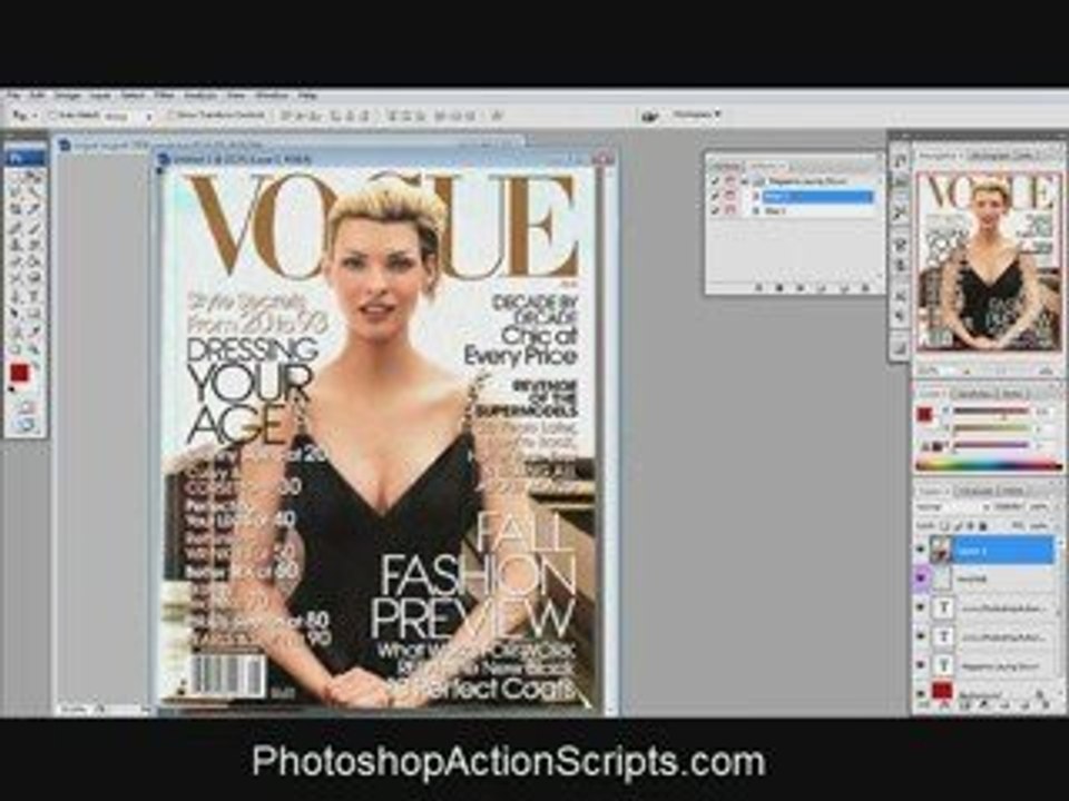 Magazine Cover Photoshop Action - video Dailymotion